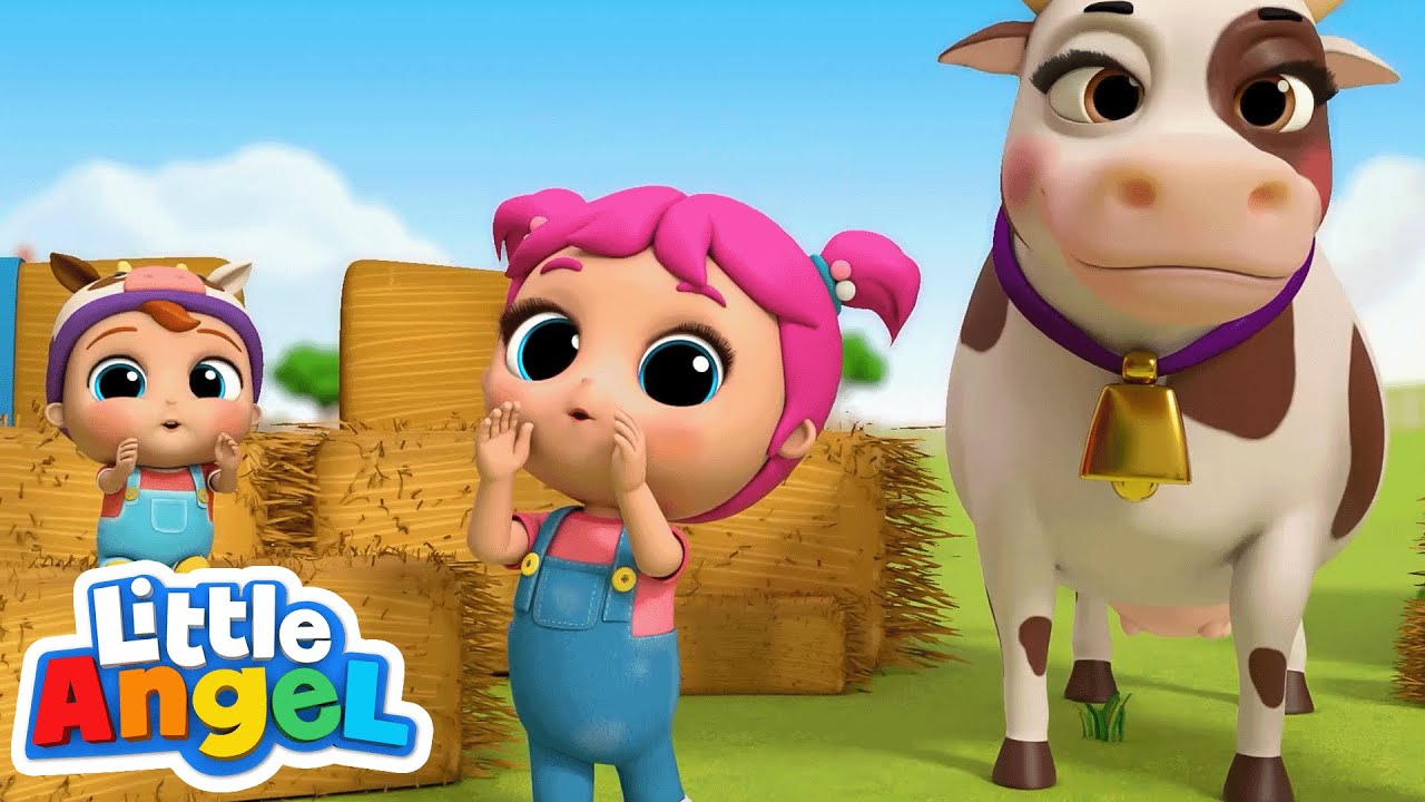 La Vaca Lola | Little Angel: Nursery Rhymes & Kids Songs| 💝🌸🌺🌸| Moonbug ...