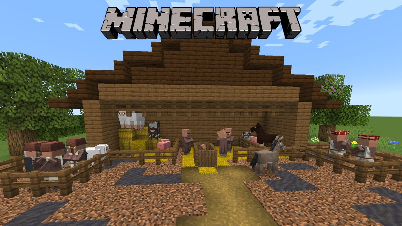 How To Build The Nativity In Minecraft - YouTube