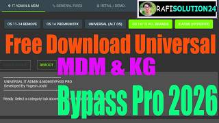 Free Download Universal Mdm Kg Bypass Pro 2026