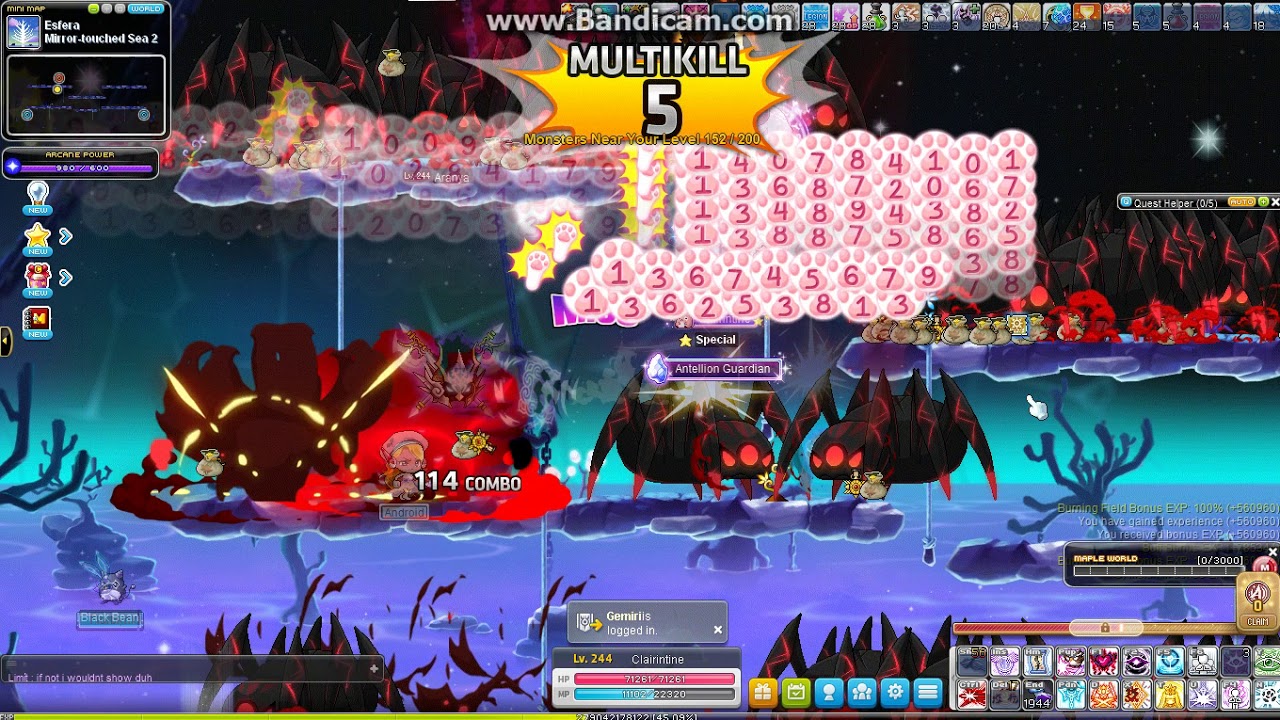 Maplestory Dual Blade Killing Spiders - YouTube