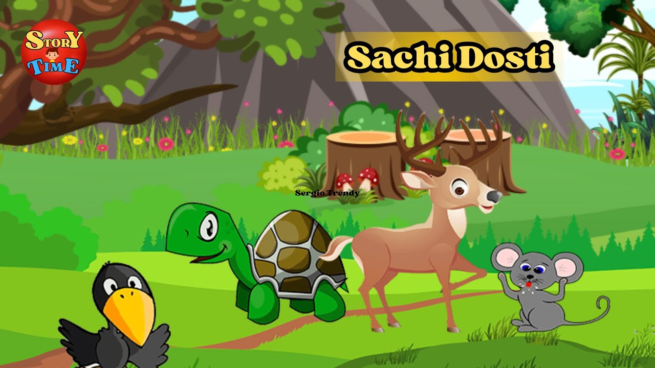 Sachi Dosti | Four Friends | Moral Stories | Story Time | Cartoon Story ...