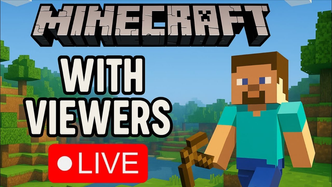 Minecraft LIVE PLAYING WITH VIEWERS AND SUBSCRIBERS MINECRAFT LIVE 🔴 ...