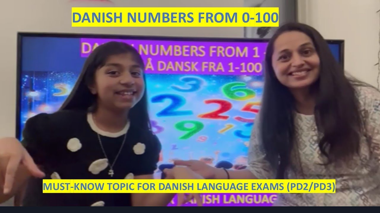 Danish Numbers from O -100 - YouTube