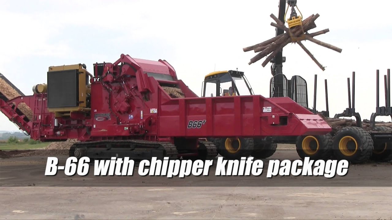 Rotochopper B-66 with Key Knife Chipper Package - YouTube
