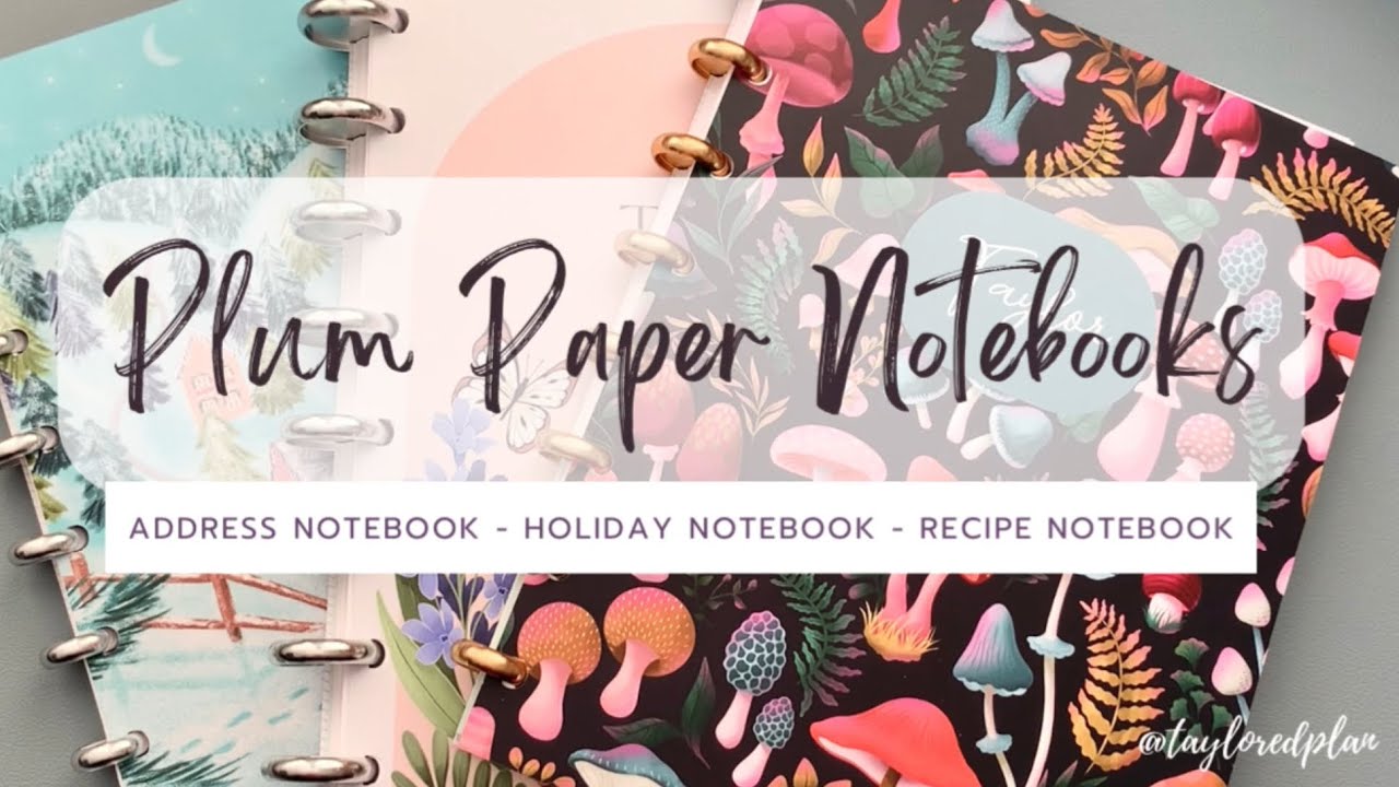 Plum Paper Notebooks | Address Notebook, Holiday Notebook & Recipe ...