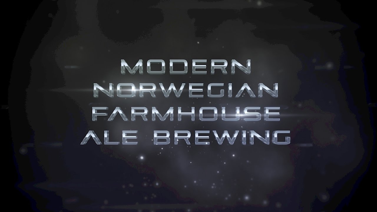 MODERN NORWEGIAN FARMHOUSE ALE BREWING - YouTube