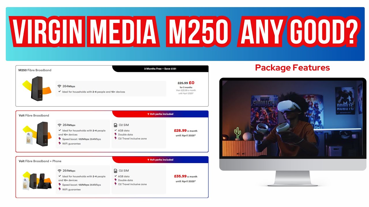 Virgin Media M250 Broadband Packages Reviewed: Are they Any Good? Find ...