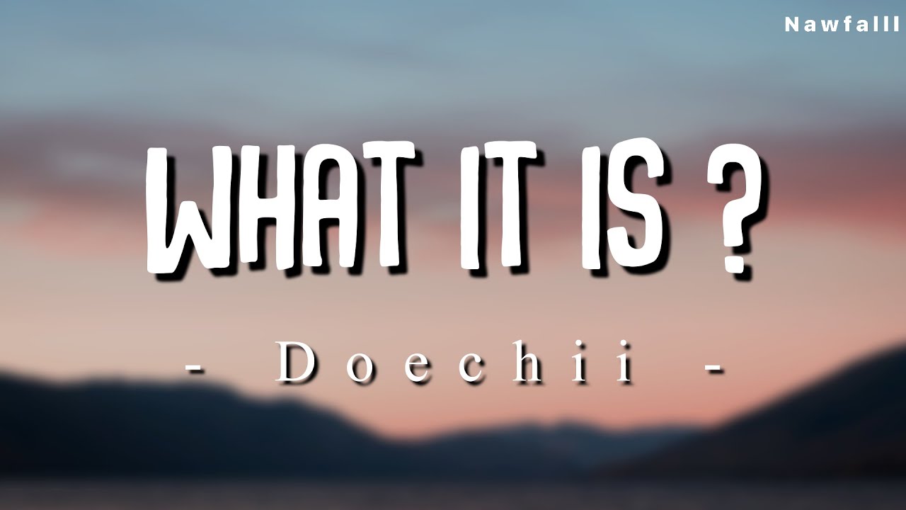 Doechii - What it is ? (Lyric Video) [Solo Version] - YouTube