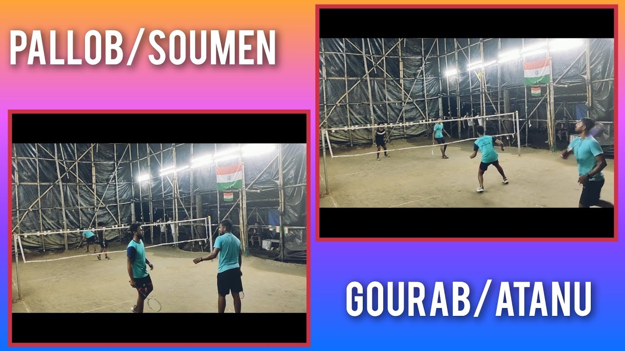#badminton Tournament on MSCA badminton indoor pallob/soumen vs atanu ...