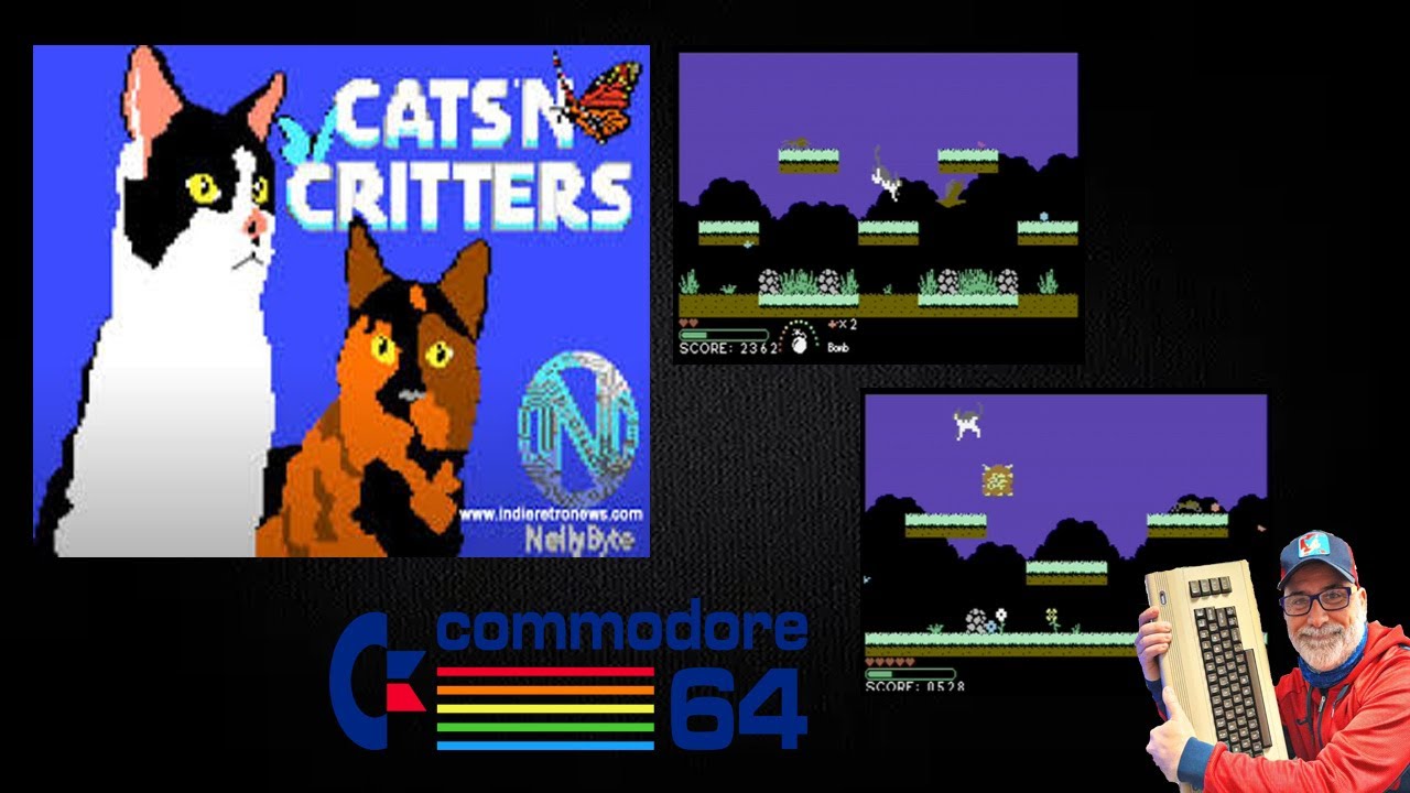 🦋🐈MI GATO COME MARIPOSAS 🐾 Cats 'N Critters (Commodore C64 - 2024 ...