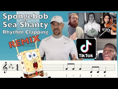 Sea Shanty Remix Spongebob Wellerman Rhythm Clapping with Mr. Gordon - Learn to Read Music ...