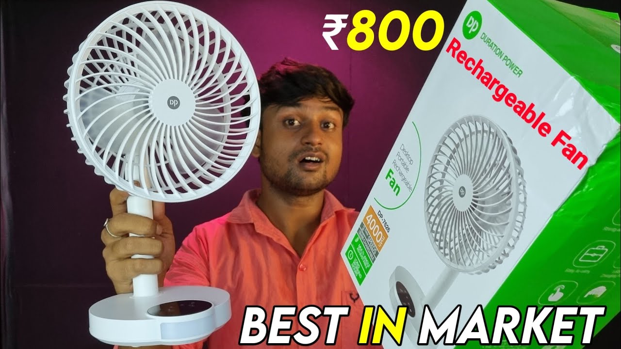 Best Budget Rehargeable Mini Table Fan Unboxing & Quality Test 🔥 - YouTube