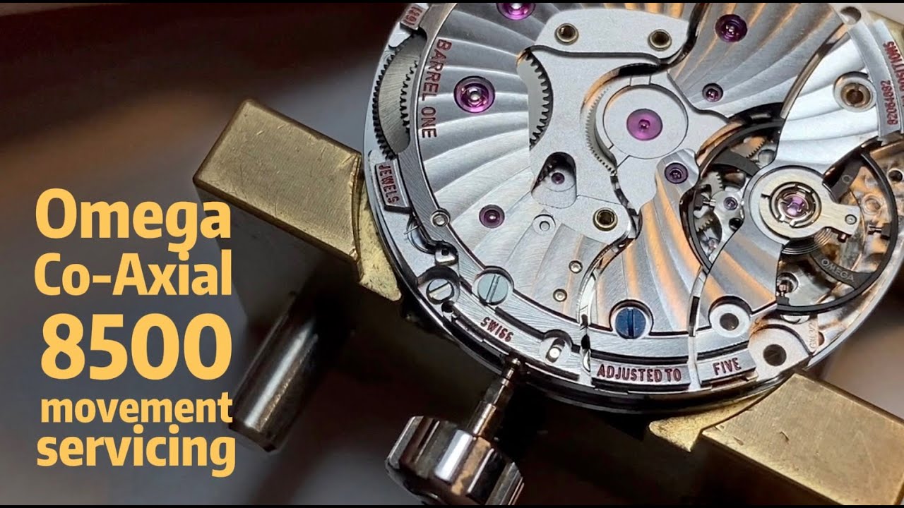Omega Co-Axial 8500 movement servicing - YouTube