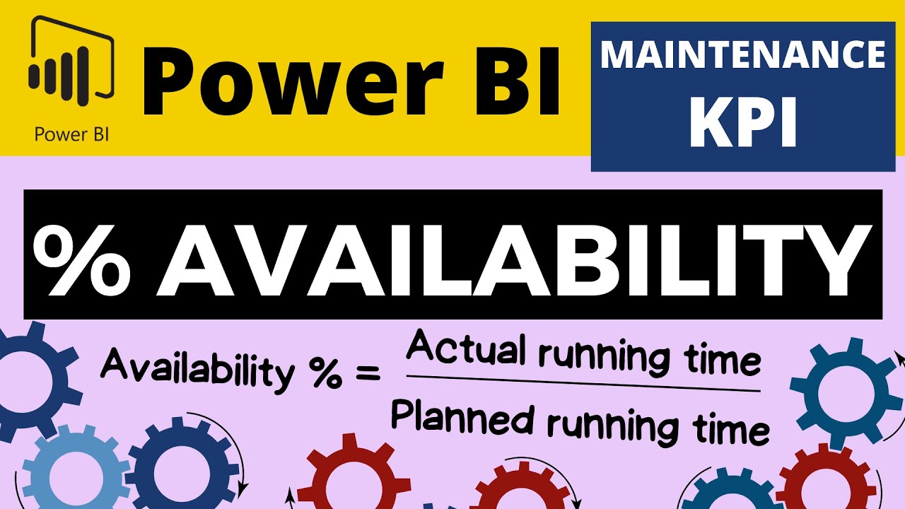 Maintenance KPI - % Availability and % Technical Availability In Power ...