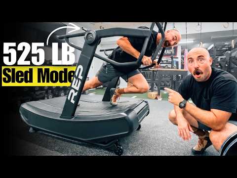 The Treadmill w/ 525LB Sled Mode: REP Strive Curved Treadmill Review!