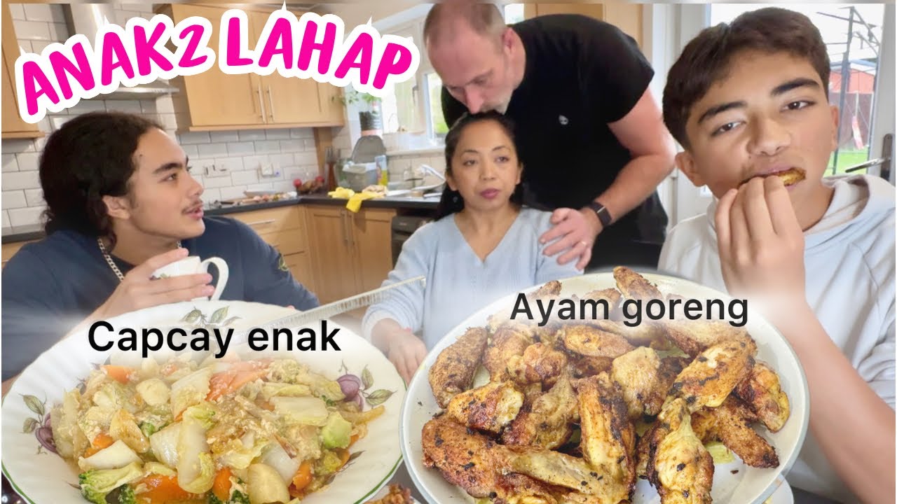 ANAK2 LAHAP BANGET DIMASAKIN MENU INI | AYAM GORENG, NASI, SAMBAL ...
