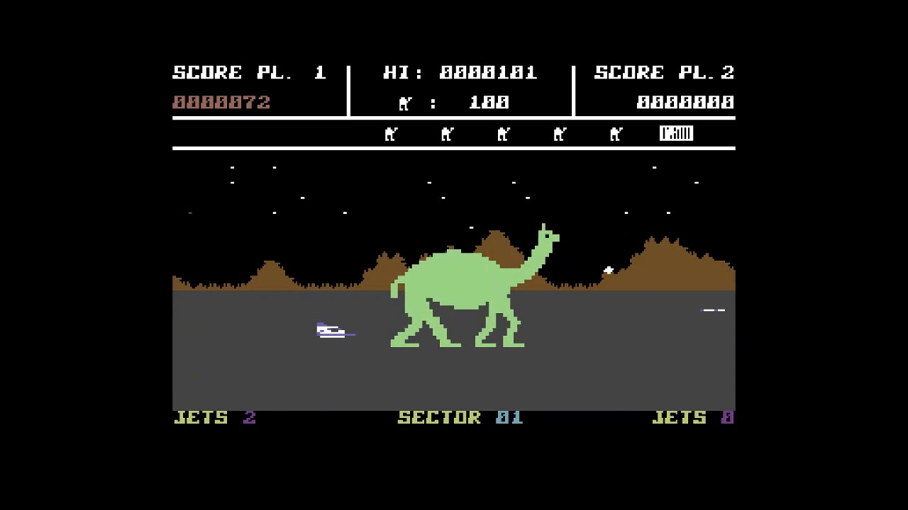 Mutant Camels - C64 Commodore 64 game playthrough with commentary - YouTube
