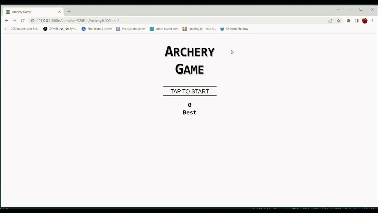 Archery Game animation using HTML, CSS and Javascript - YouTube