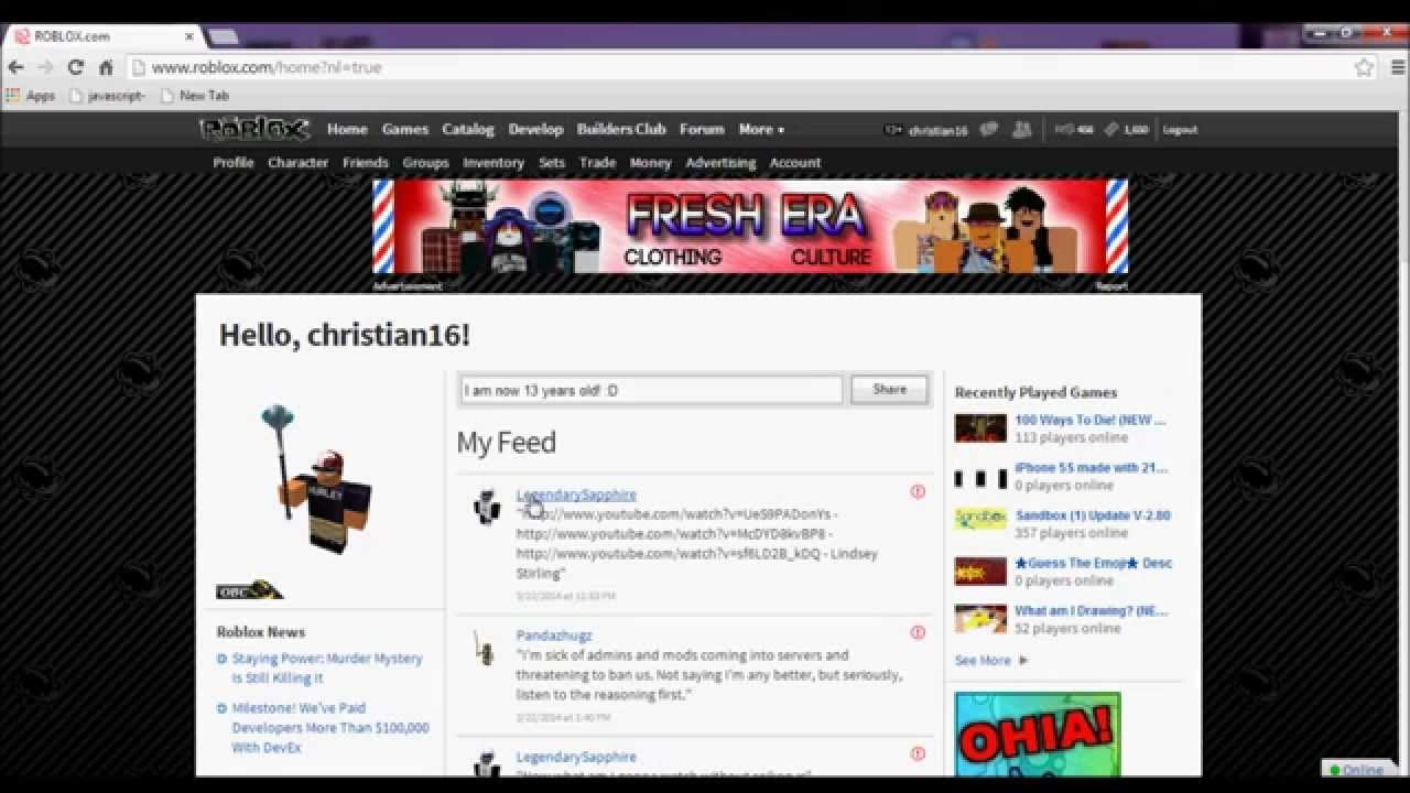 Roblox How to go on Jane Doe/John Doe's profile - YouTube