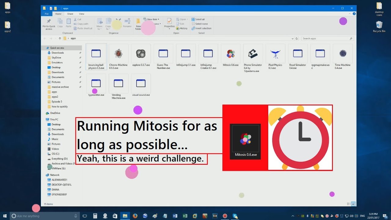 Running Mitosis by Philip Adams (OSFirstTimer) for as long as possible ...