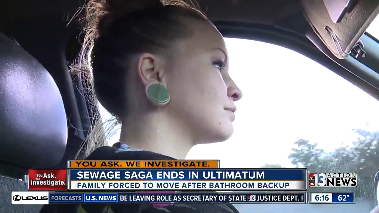Rental home sewage saga ends in ultimatum for Las Vegas family - YouTube