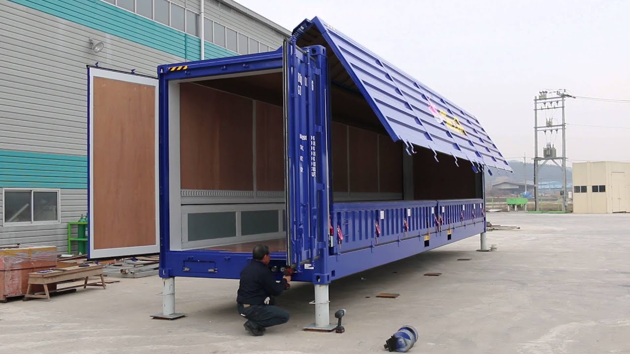 operate wing body container 1 - YouTube