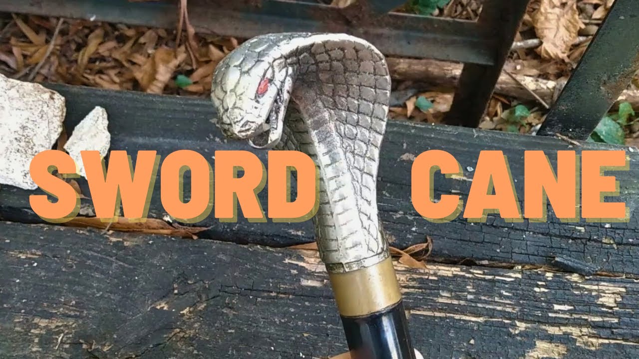A Close Look at this Snake Headed Sword Cane - YouTube