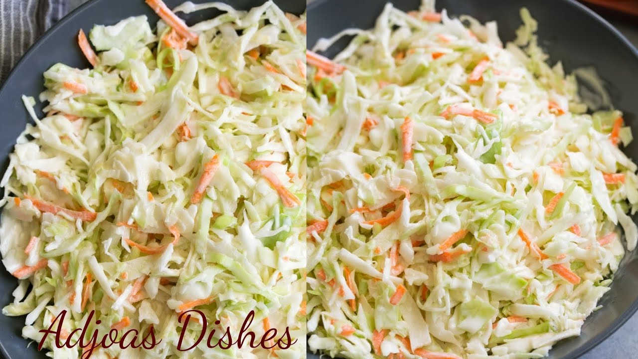 Classic Coleslaw Recipe || Salad with Dressing ||Short Version ...
