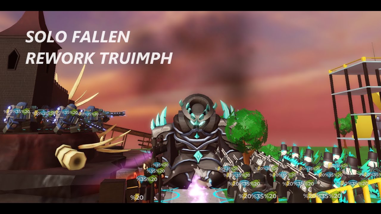 SOLO FALLEN REWORK | Roblox Tower Defense Simulator - YouTube