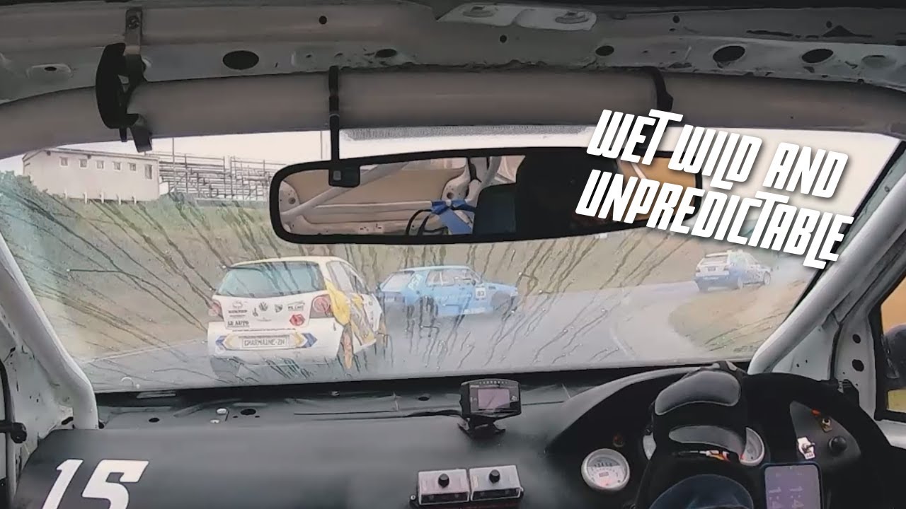 Intense Racing Action in the Rain at Dezzi Raceway - YouTube