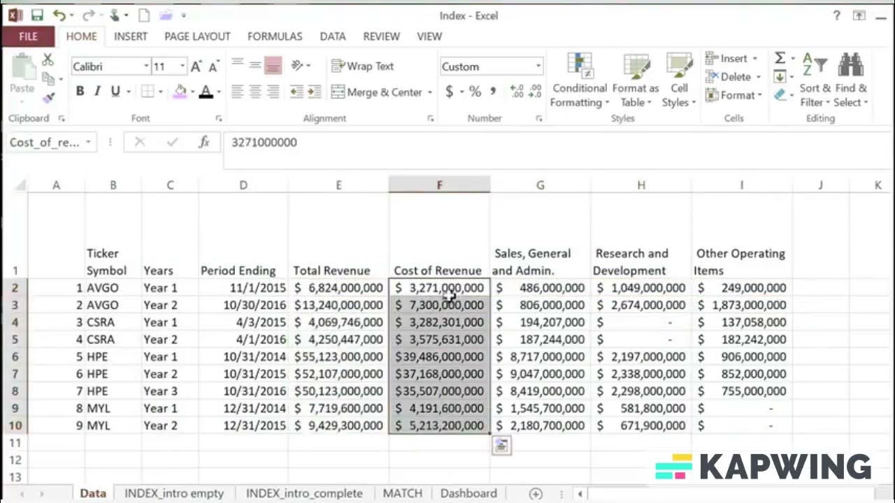 Index function - YouTube