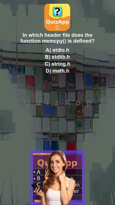 C In which header file does the function memcpy is defined - YouTube