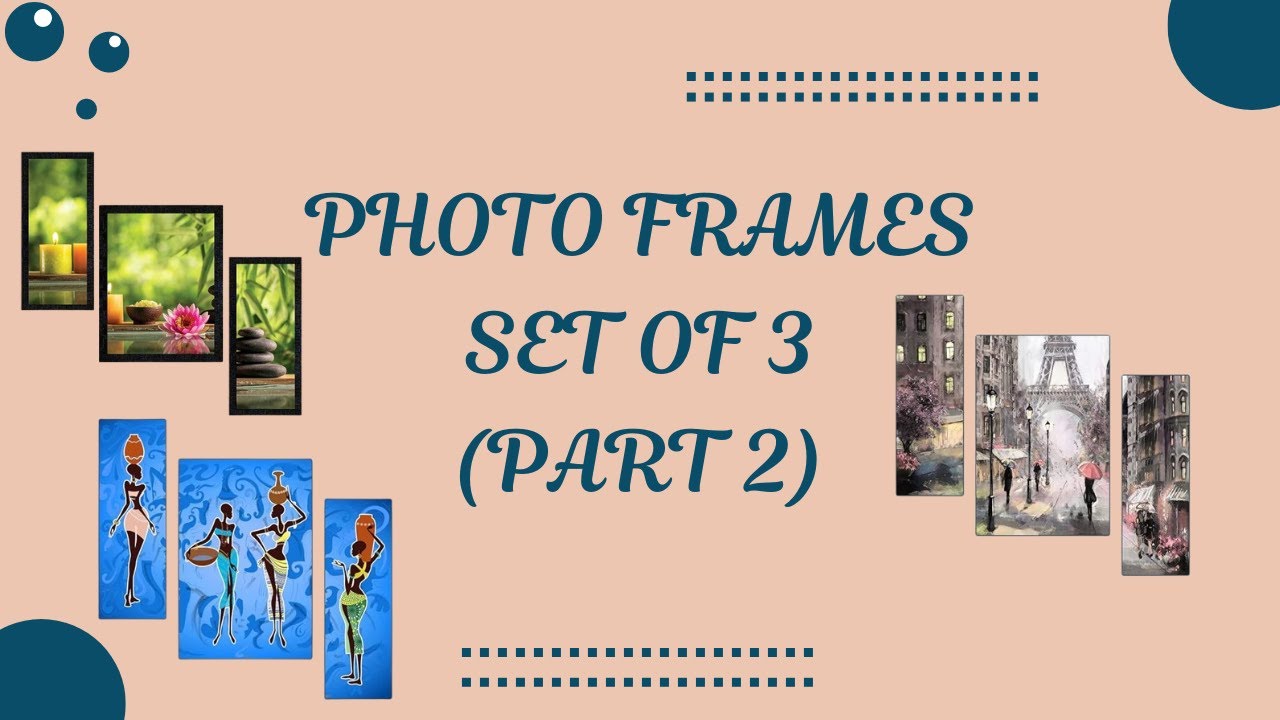 Elevate Your Interior Design with Photo Frame Trio Wall Decor! | Wall ...
