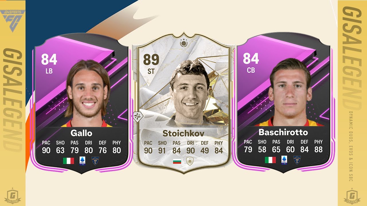 FC 24 Dynamic Duo Gallo & Baschirotto, Icon Stoichkov, Trailblazer ...