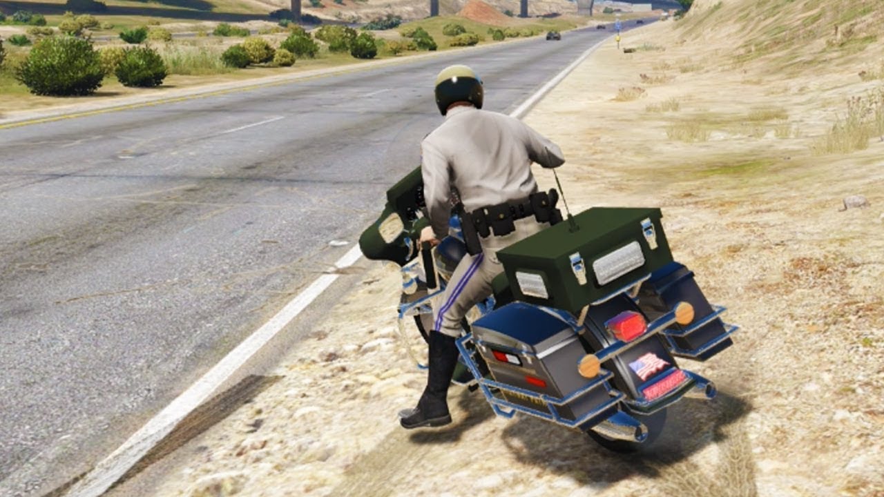 Highway Patrol Motorcycle - LSPDFR Live - YouTube