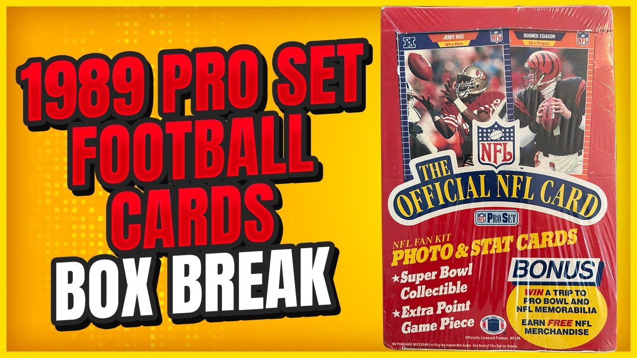 1989 Pro Set Football Box Break Part 1 - YouTube