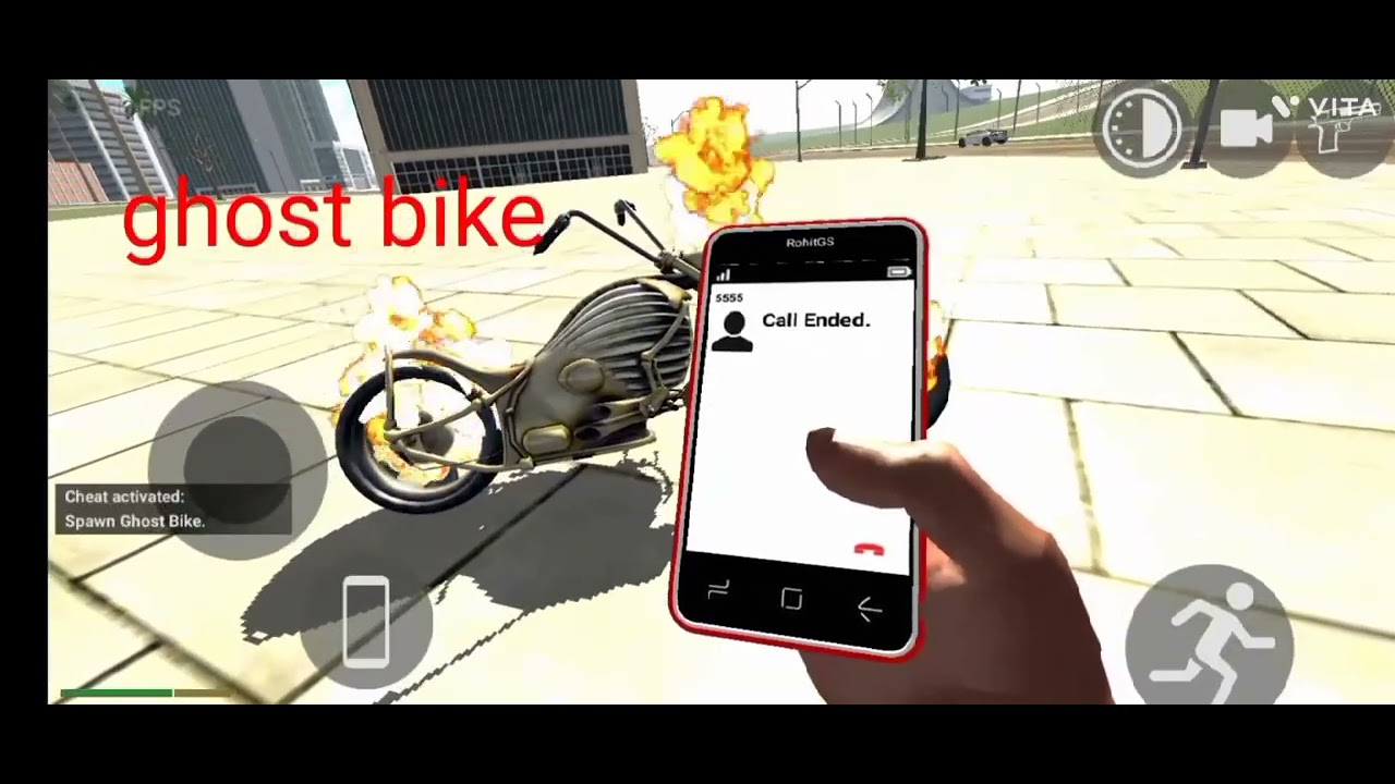 Indian bike racing 3D two coats of the first Pulsar second ghost bike# ...
