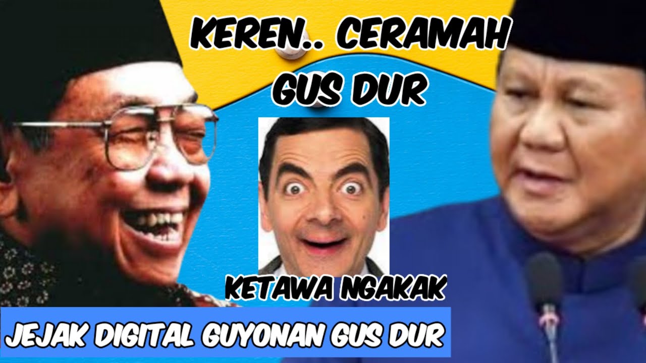 NGAKAK ...MELIHAT GUYONAN GUS DUR JEJAK DIGITAL - YouTube