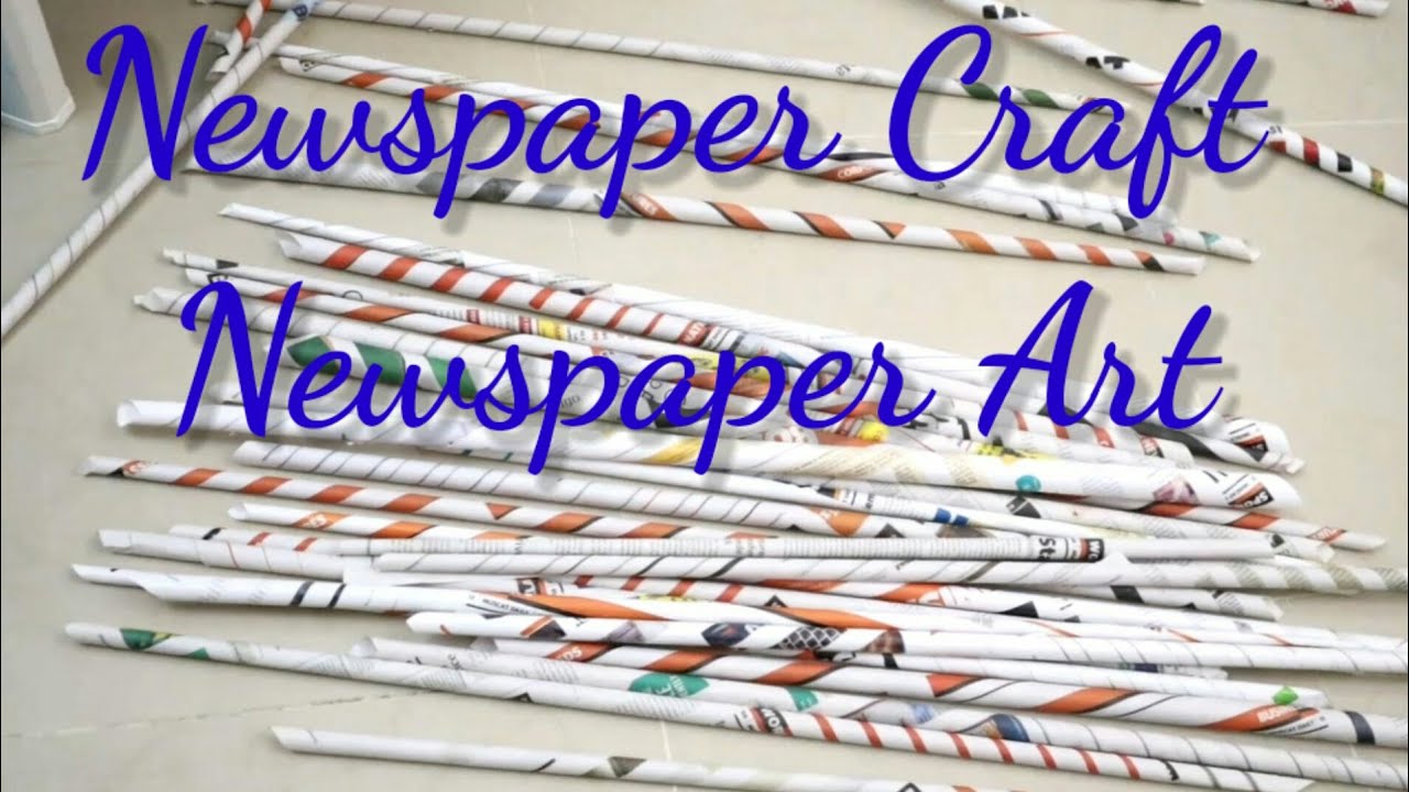 How to make Newspaper Craft At Home |House - YouTube