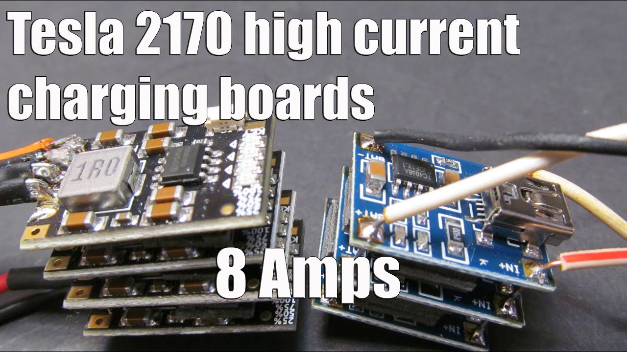 Make high current Li-ion battery charger from IP5306 and TP4056 boards ...