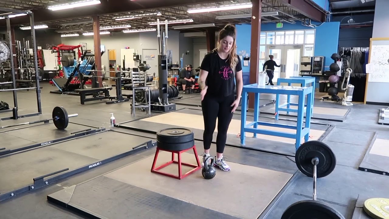 Box Deadlifts with Kettlebell - Fitbliss Fitness - YouTube