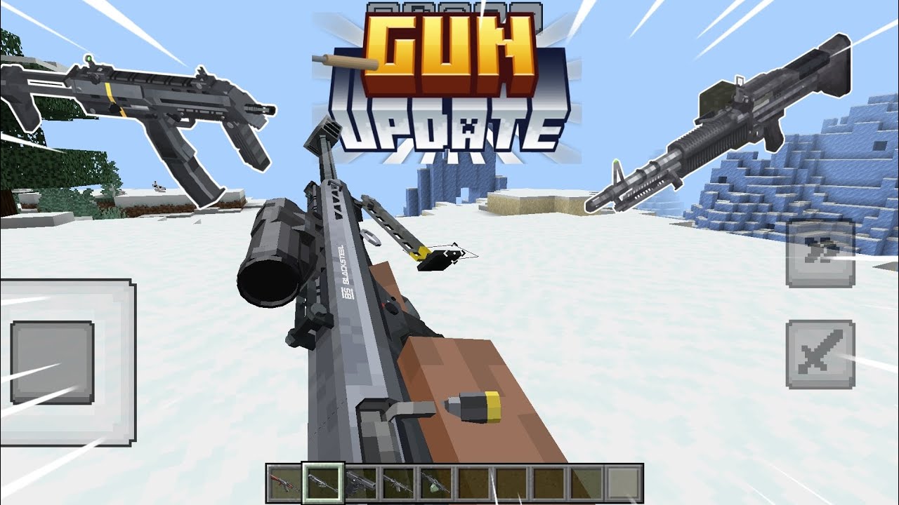 Add-on Gun Update lagi Mcpe 1.21+ - game Minecraft - YouTube