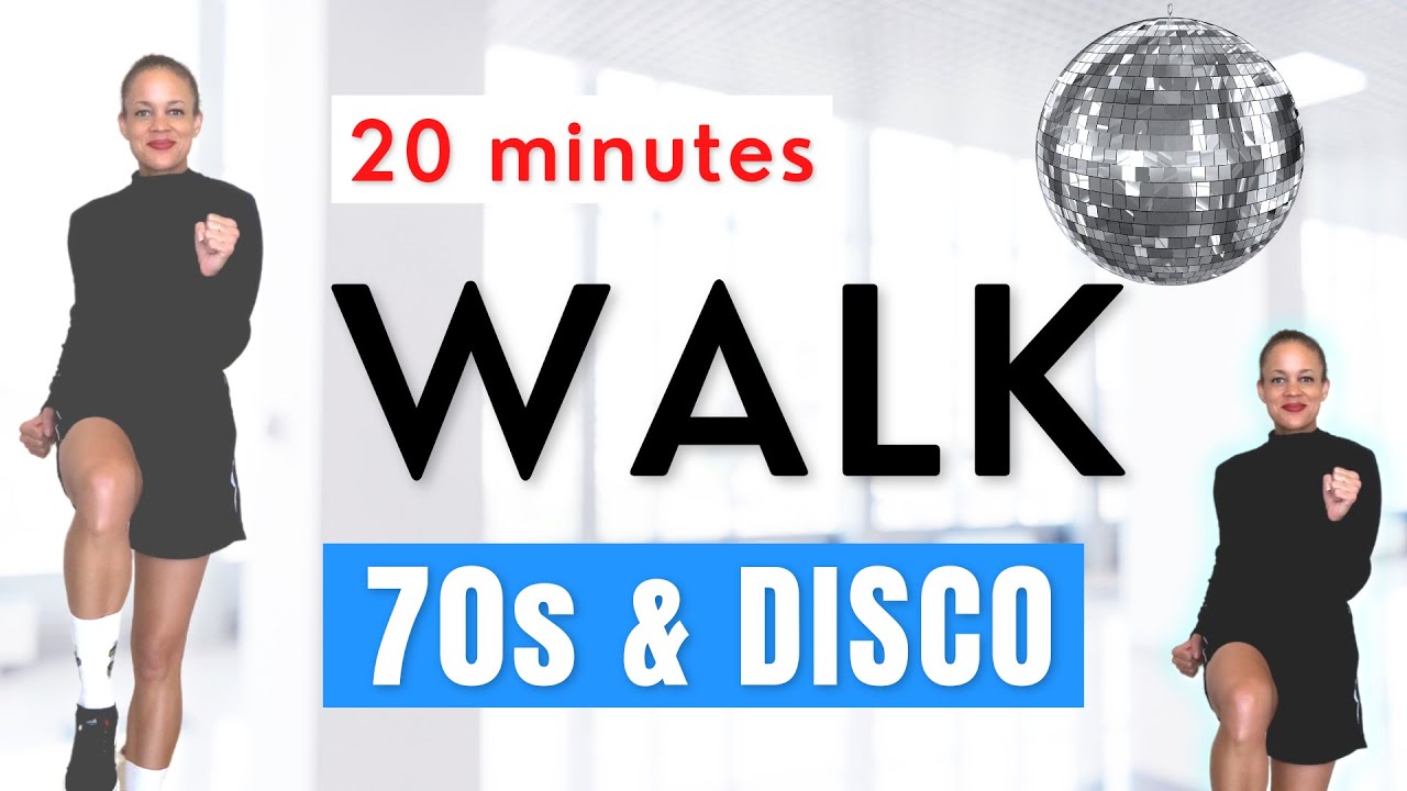 Walking Workout with Arms for Beginners - Disco Music - YouTube
