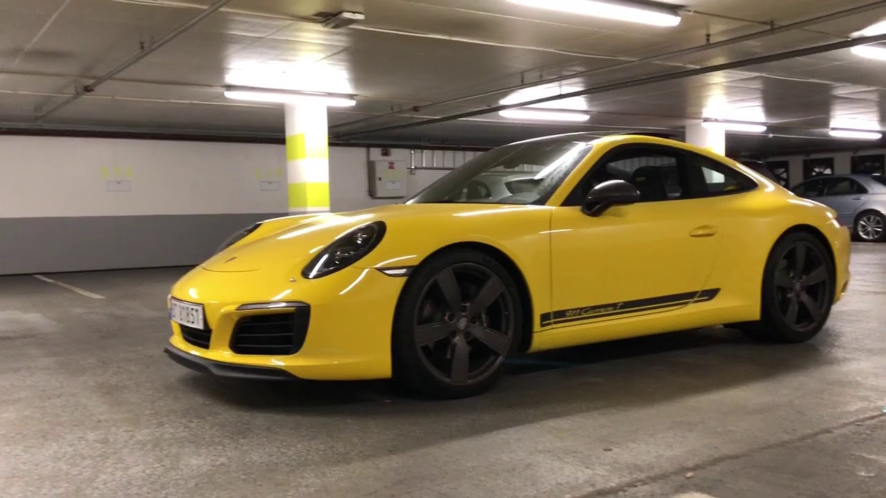 Porsche 911 Carrera T in Racing Yellow - Walkaround (long) - YouTube