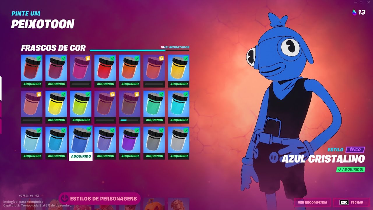 ONDE ENCONTRAR OS FRASCOS DE COR AZUL CRISTALINO NO FORTNITE - YouTube
