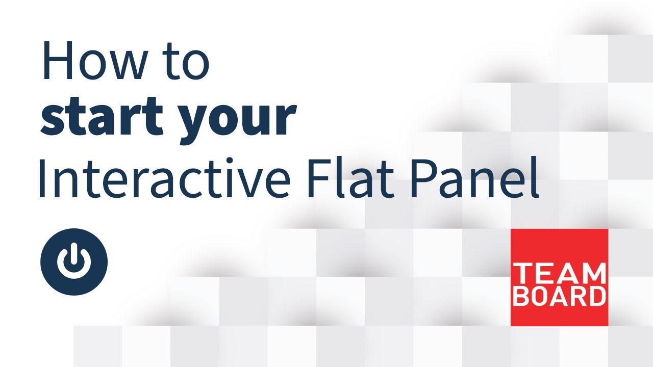 How To Start Your TeamBoard Flat Panel - YouTube