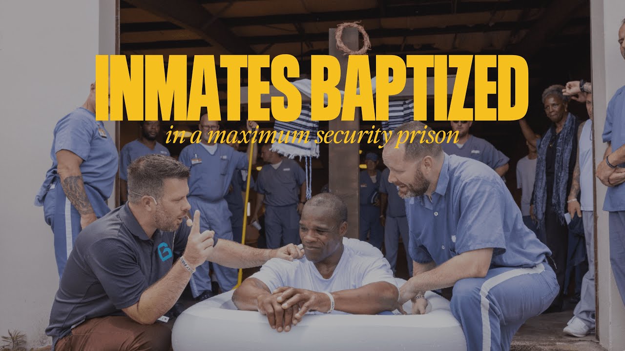 INMATES BAPTIZED inside of a MAXIMUM SECURITY PRISON - YouTube
