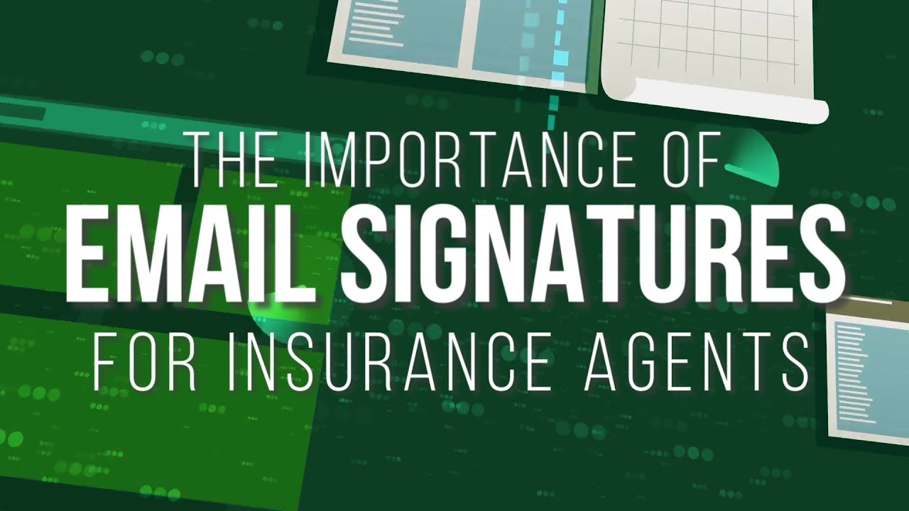 Email Signatures For Insurance Agents! [Marketing Minute] - YouTube