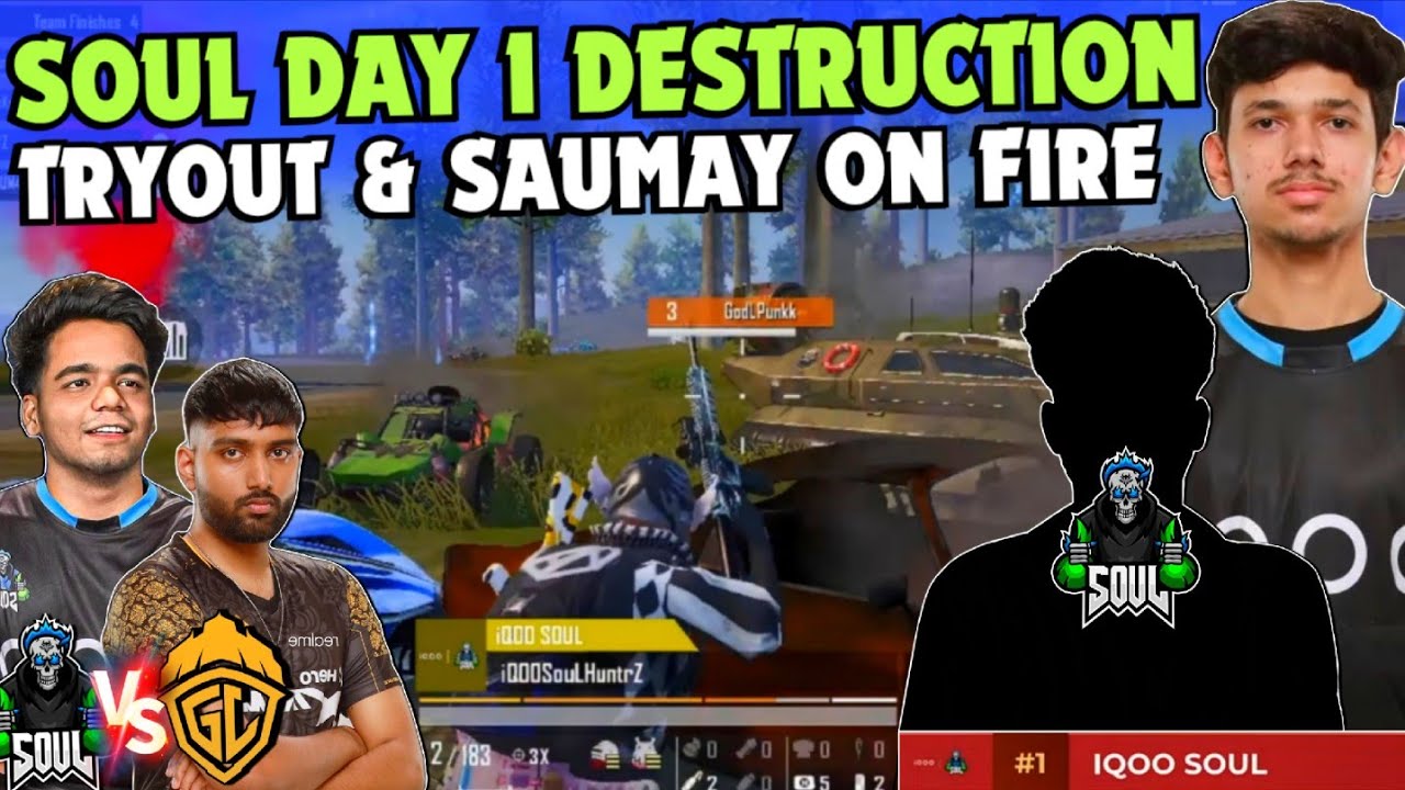 iQOOSouL Domination Semi Finals Day 1 SouL New Player & Saumay on Fire ...