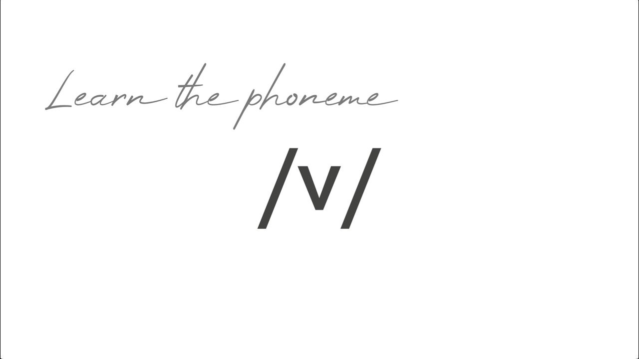 How to pronounce /v/ — as in video, very, move - YouTube